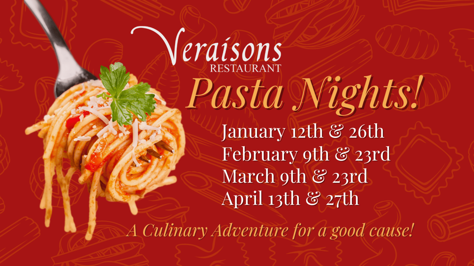 Pasta Night at Veraisons Restaurant - Seneca Lake Wine Trail
